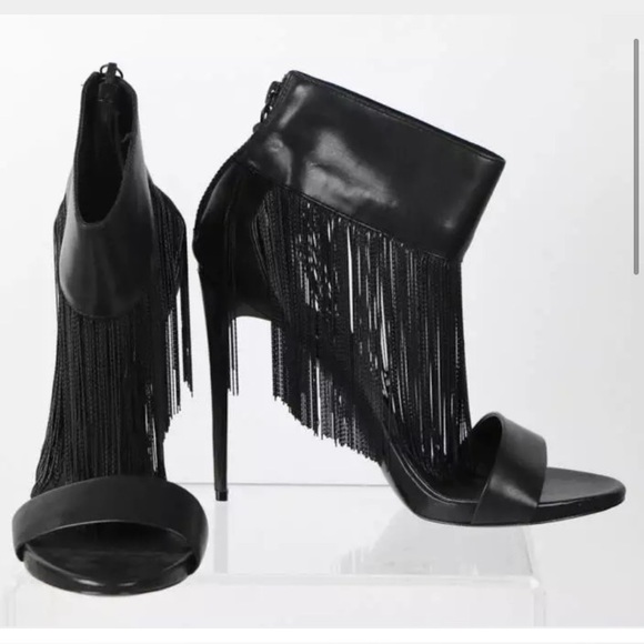 Rachel Zoe | Shoes | Hp New Rachel Zoe Vicki Fringe Mesh Stiletto Vamp ...